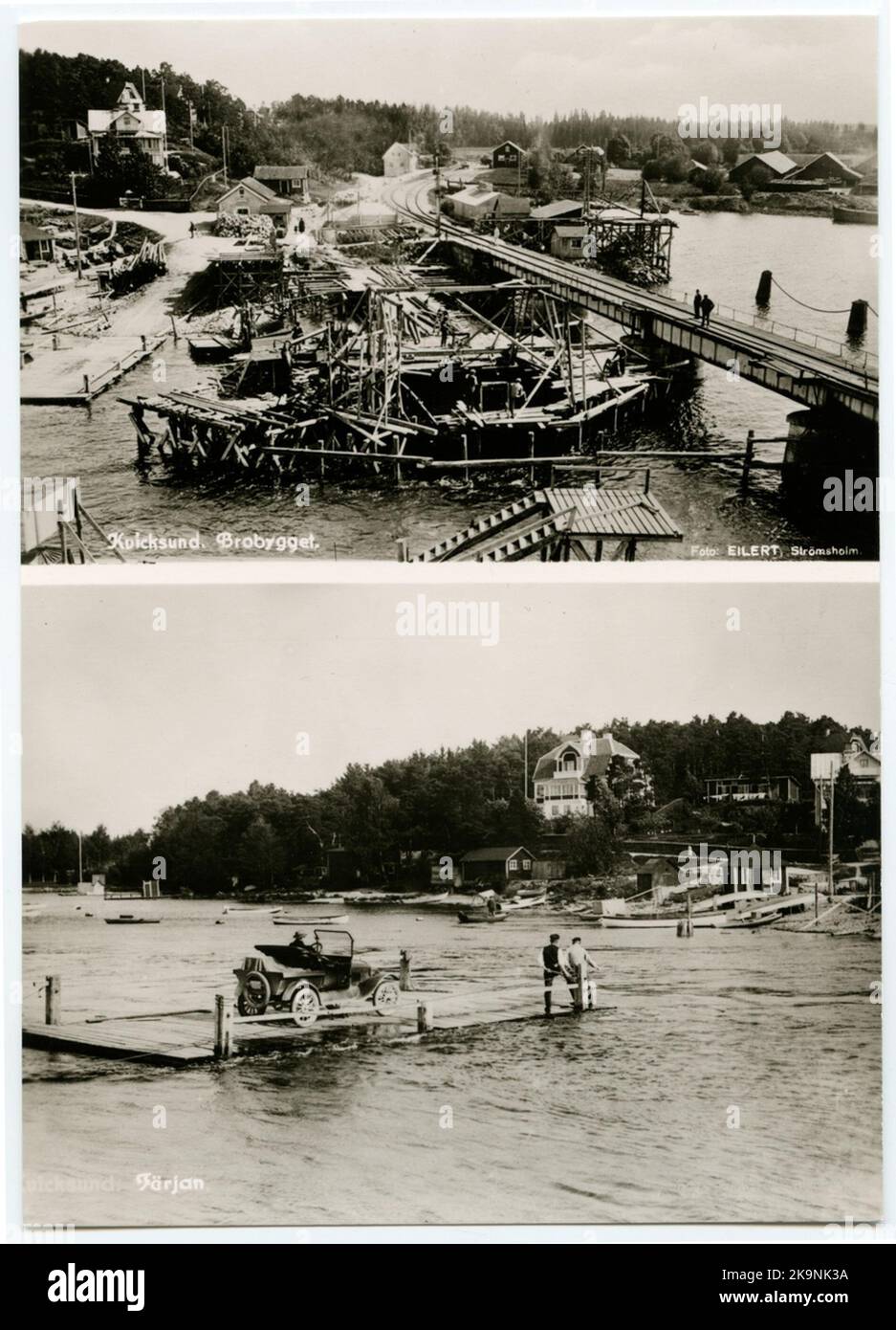 The Kvicksund Bridge on the line between Kvicksund and Nyckelön is ...