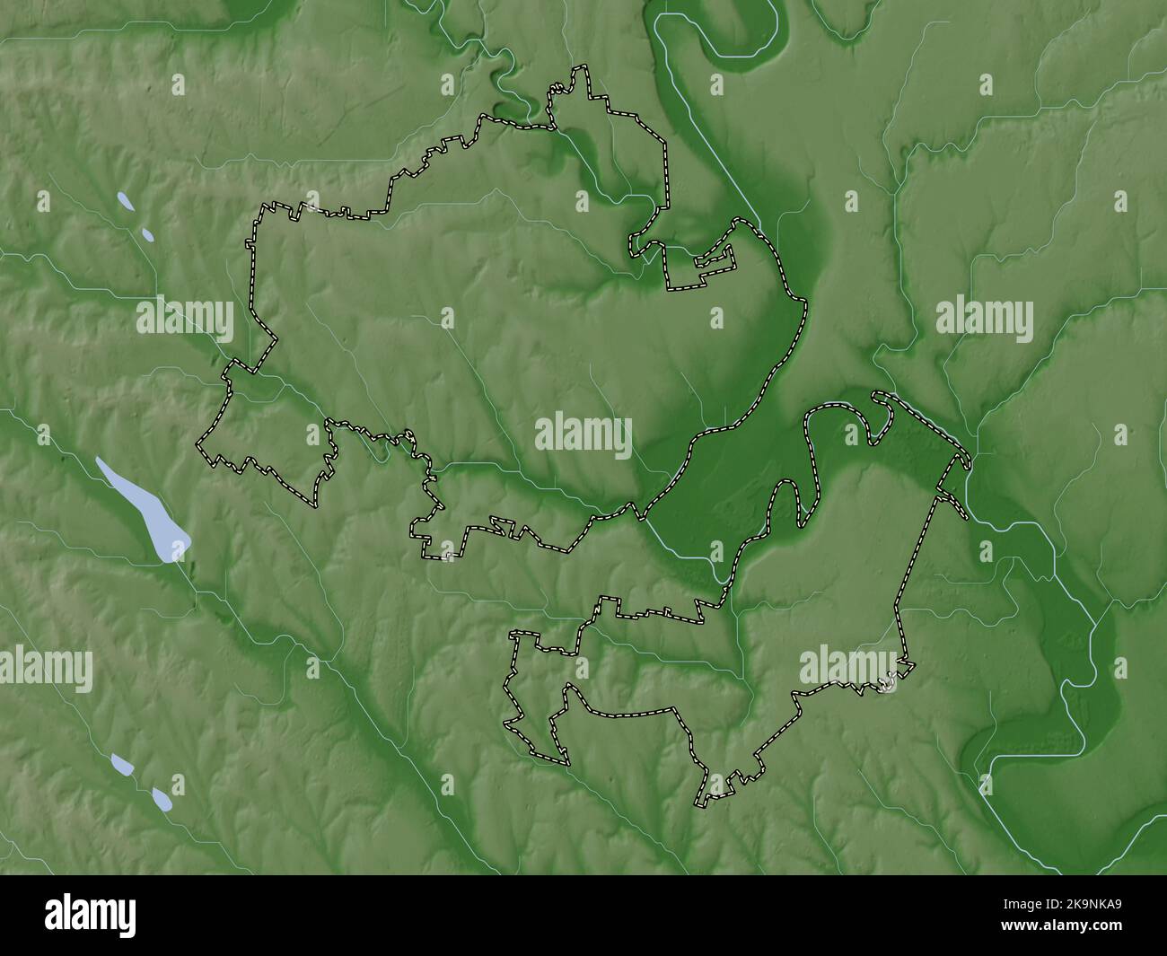 Criuleni, district of Moldova. Elevation map colored in wiki style with ...