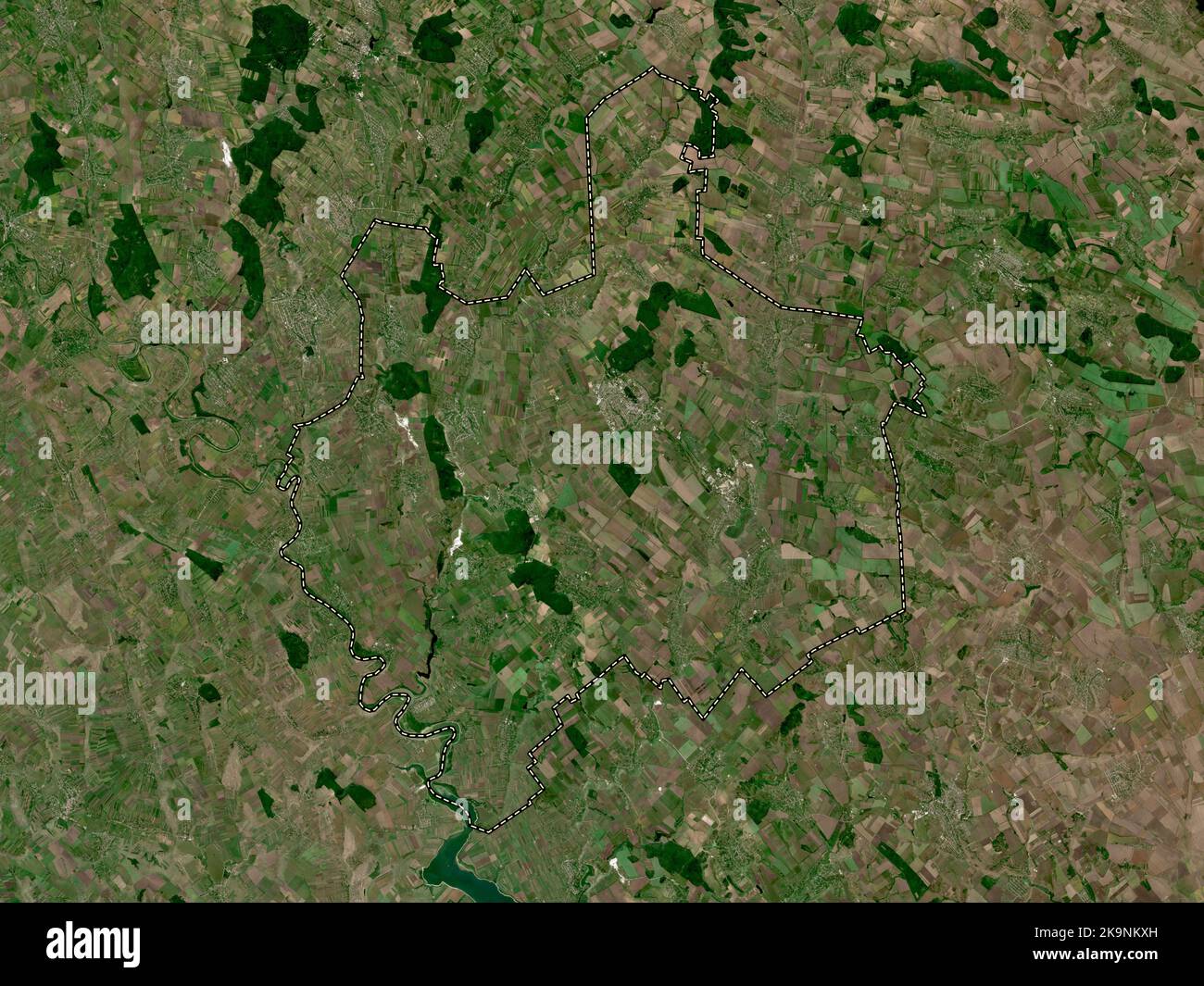 Edinet, district of Moldova. High resolution satellite map Stock Photo ...