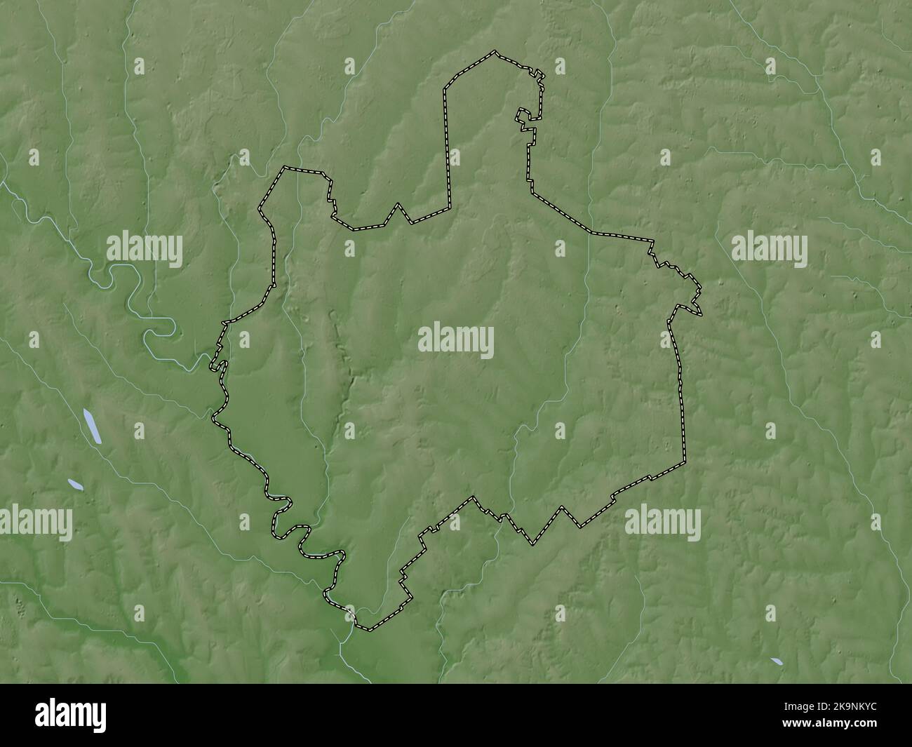 Edinet, district of Moldova. Elevation map colored in wiki style with ...