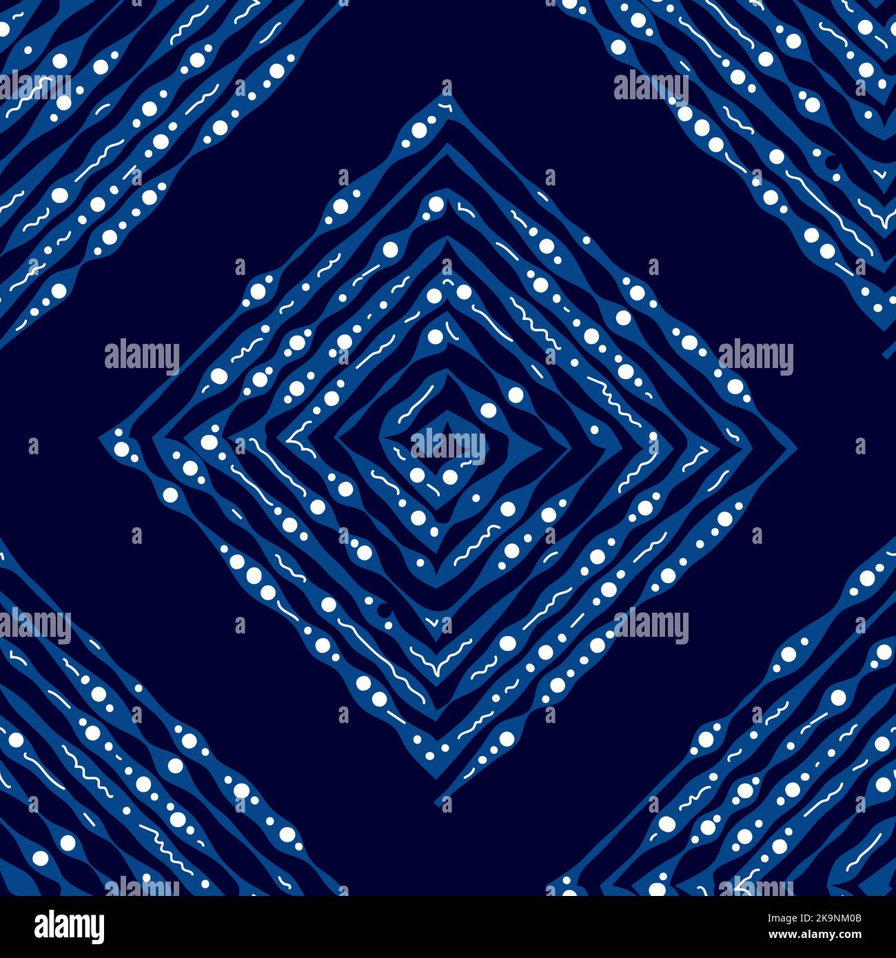 Seamless decorative pattern of stylized rhombus shapes. Abstract ...