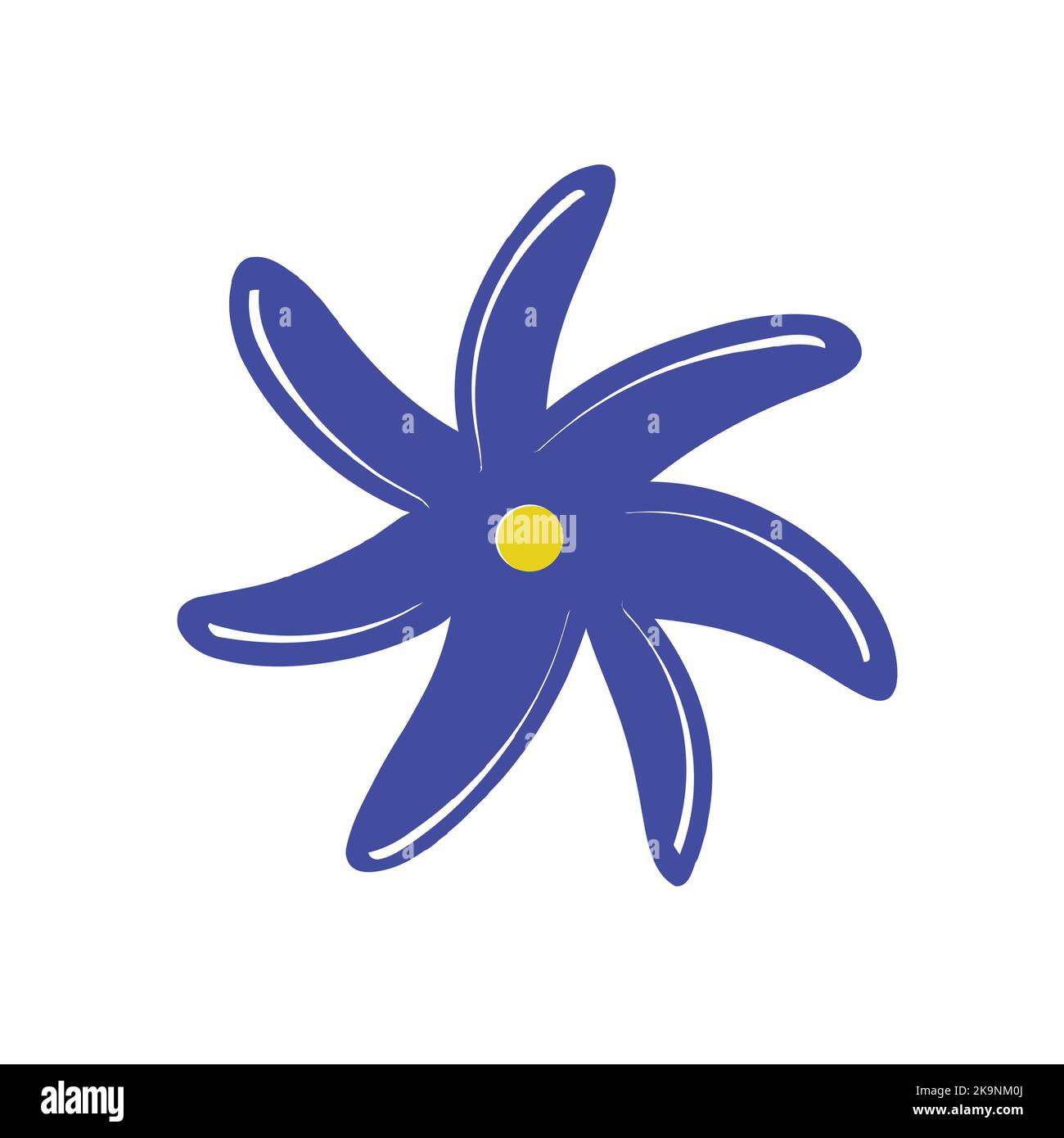 Colorful simple flower. Vector illustration Stock Vector Image & Art ...
