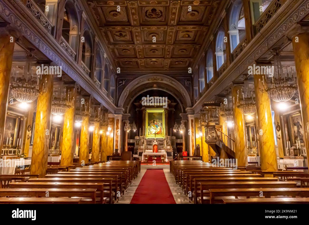 Interior of St. Esprit Cathedral, The catholic Cathedral of the Holy ...