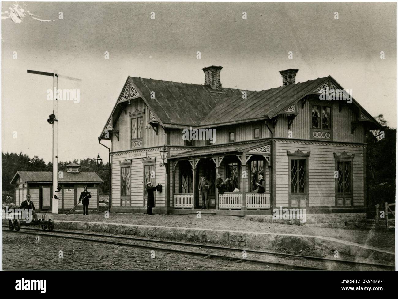View of Rydboholm station Stock Photo - Alamy