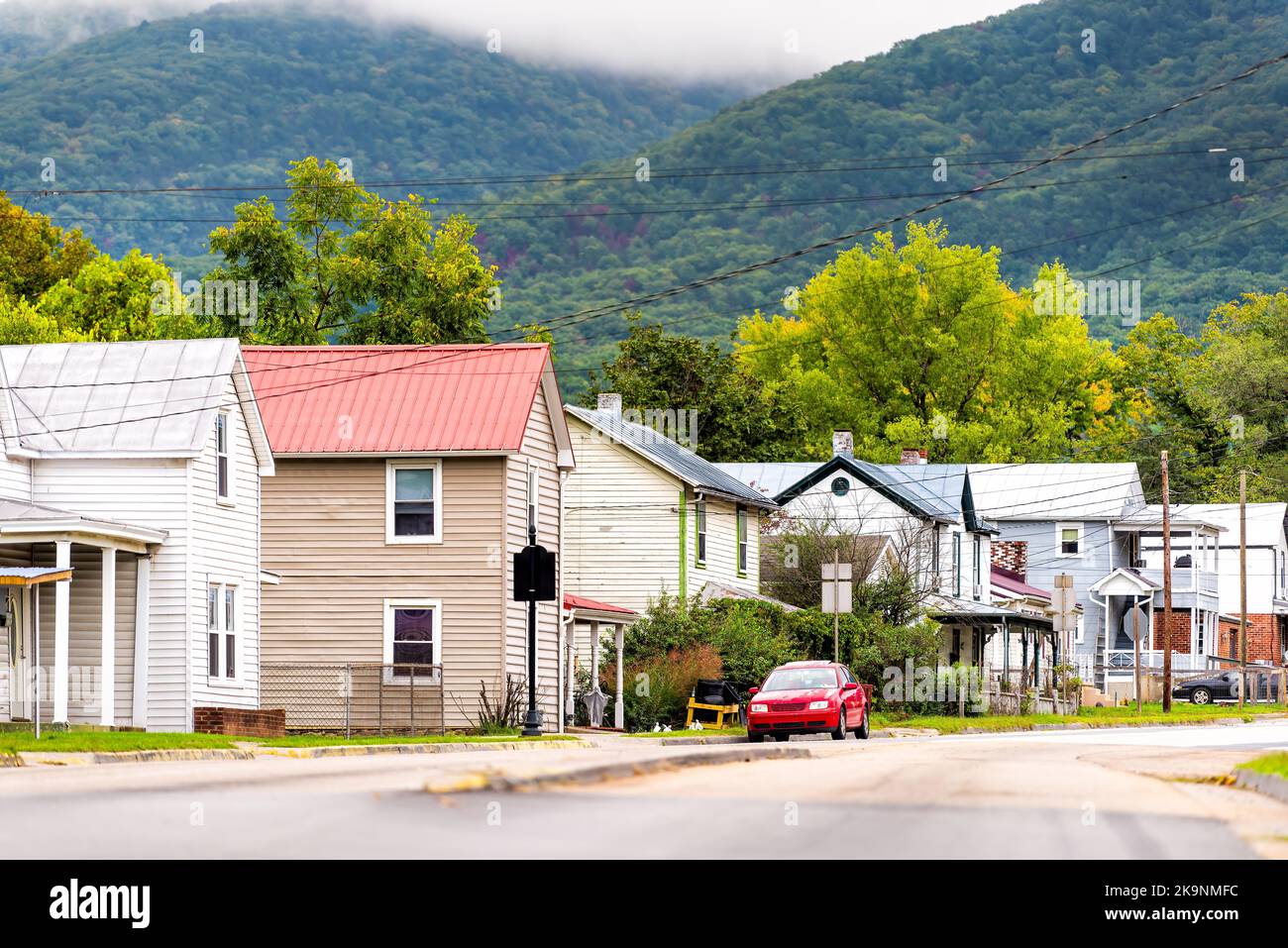 Buena Vista, Virginia small countryside rural town in Blue Ridge ...