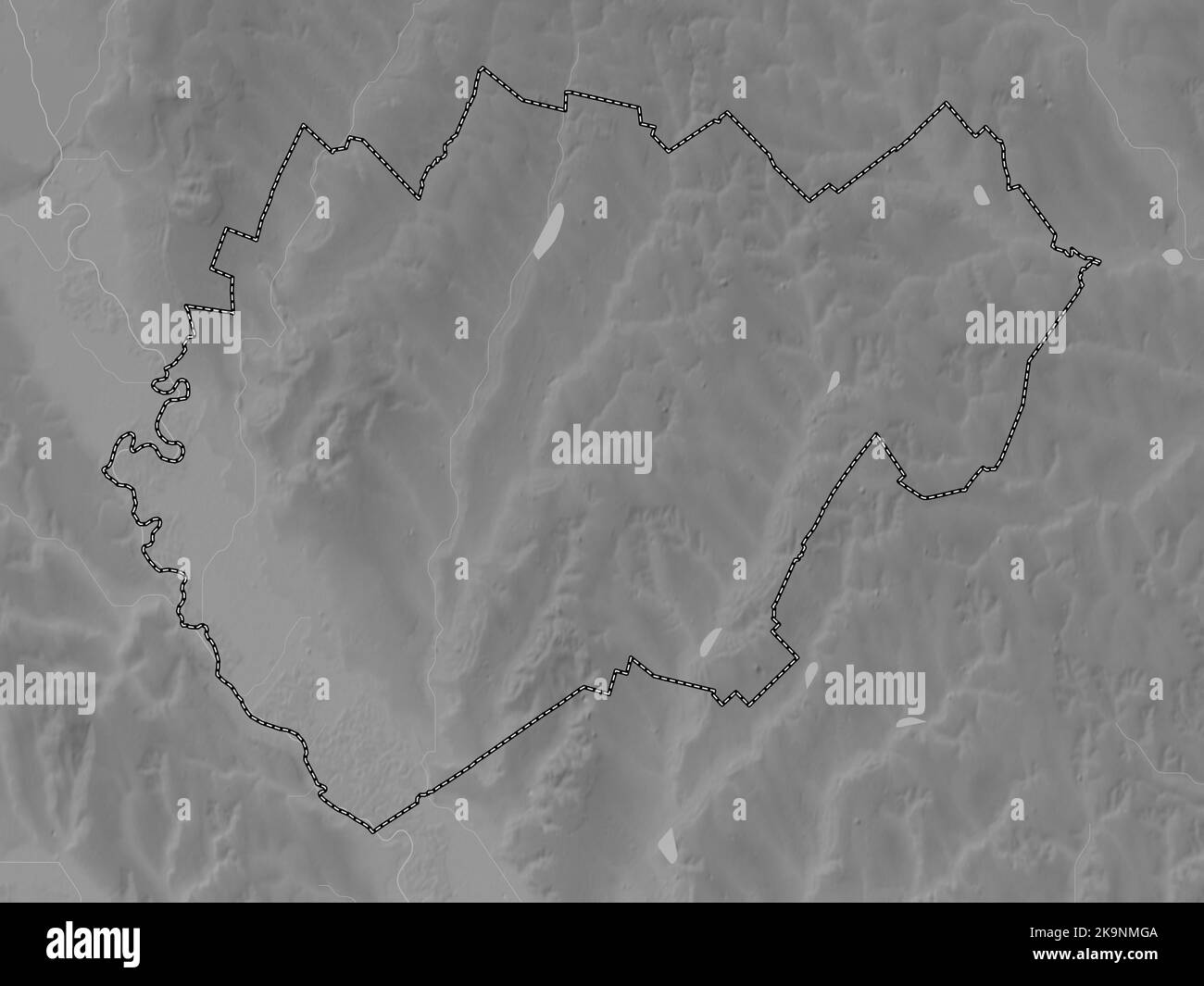Glodeni, district of Moldova. Grayscale elevation map with lakes and ...