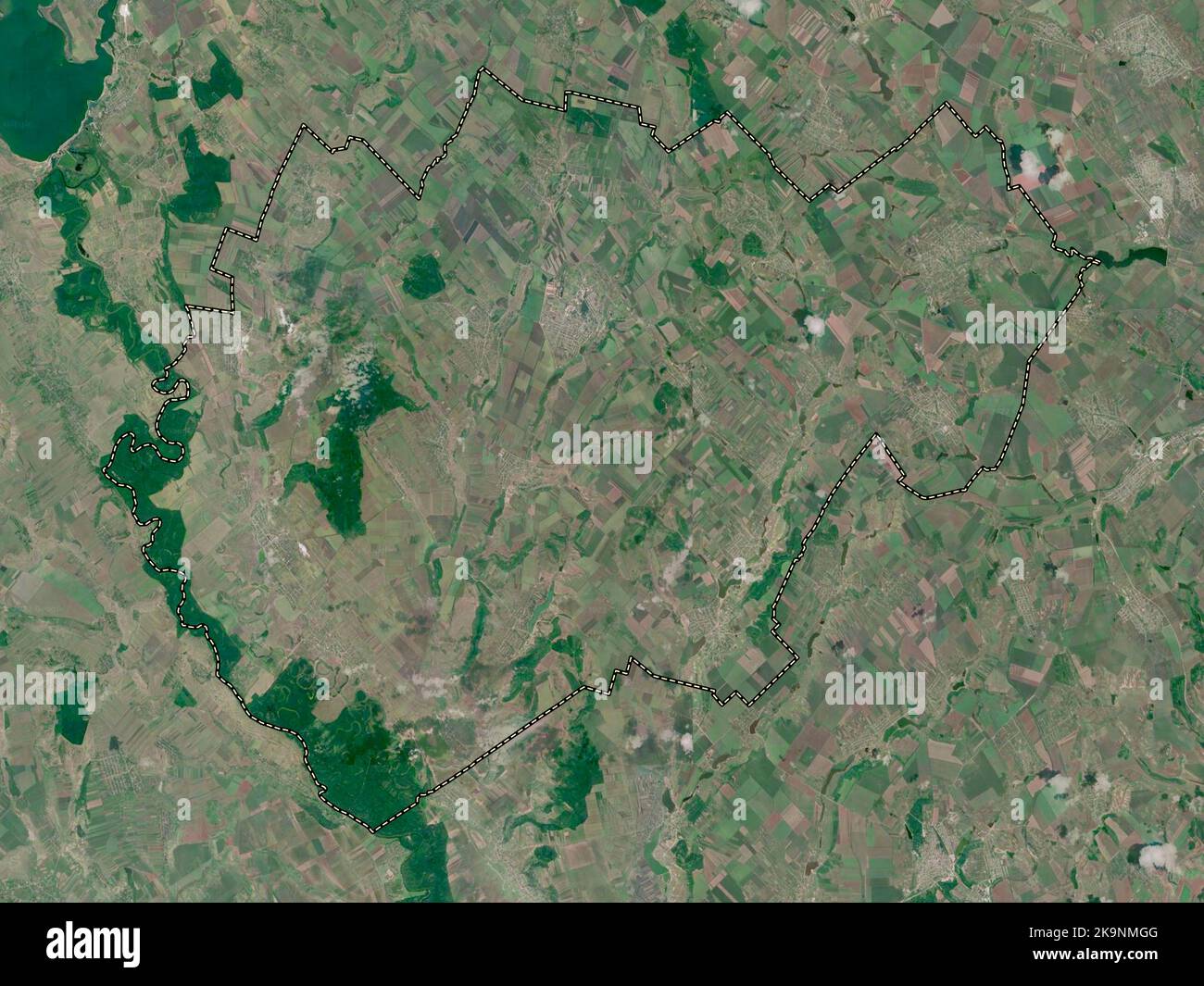 Glodeni, district of Moldova. Low resolution satellite map Stock Photo ...