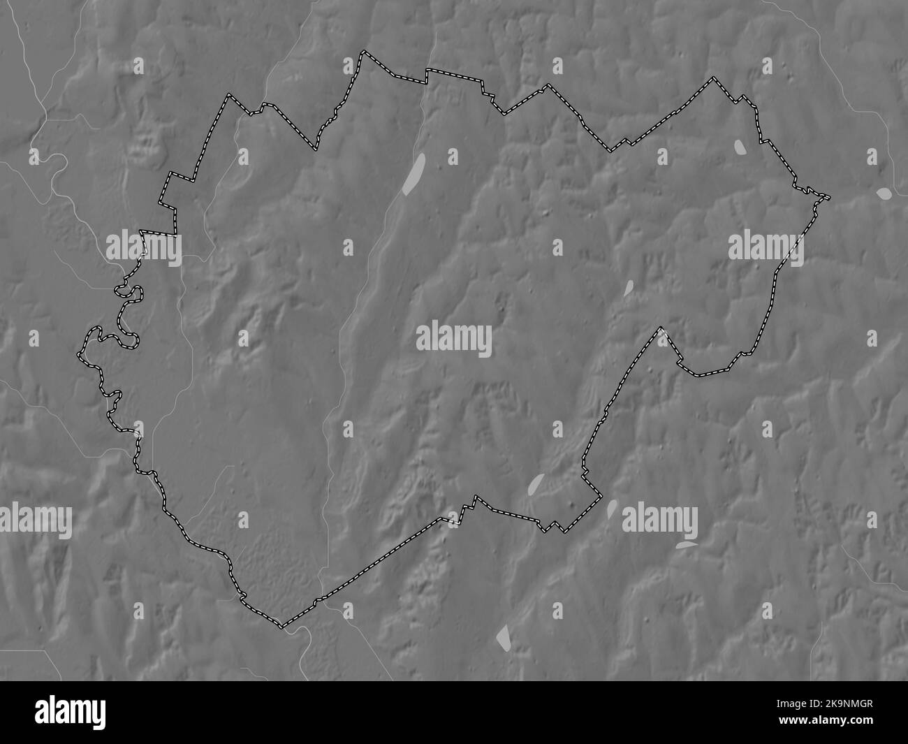 Glodeni, district of Moldova. Bilevel elevation map with lakes and ...