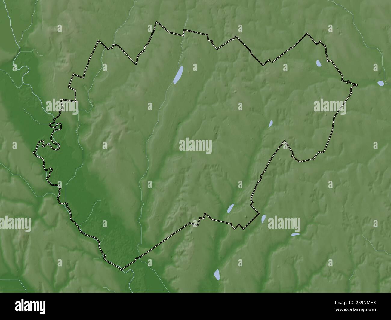 Glodeni, district of Moldova. Elevation map colored in wiki style with ...