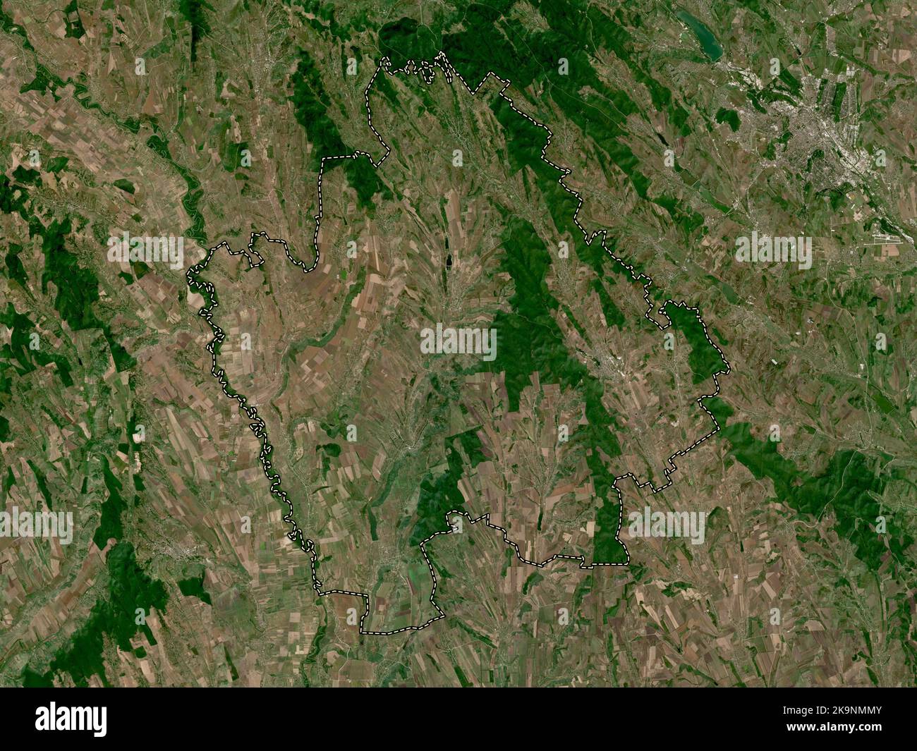 Hincesti, district of Moldova. High resolution satellite map Stock ...
