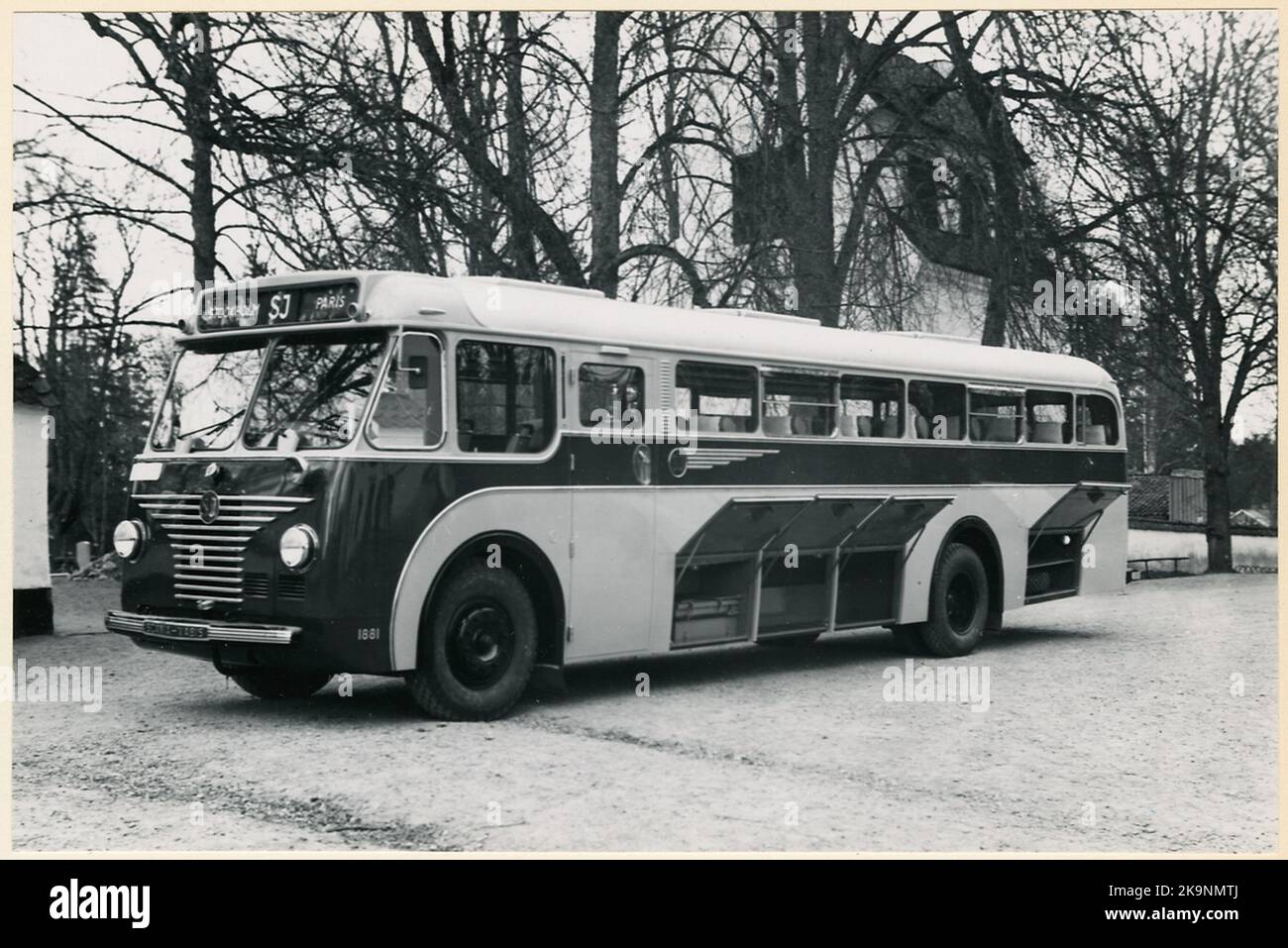 The State Railways, SJ Bus 1881 Scania-Vabis B 63 from 1950 with body ...