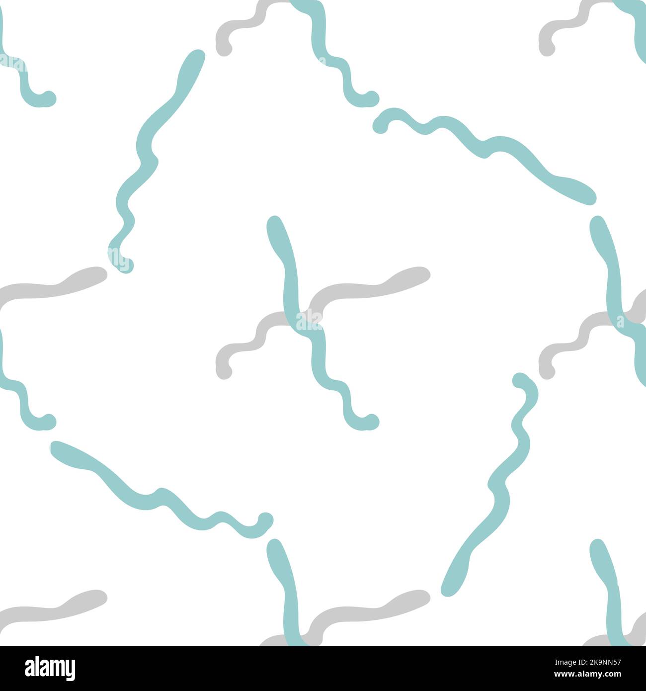 Seamless vector doodle pattern of different form colorful shapes ...