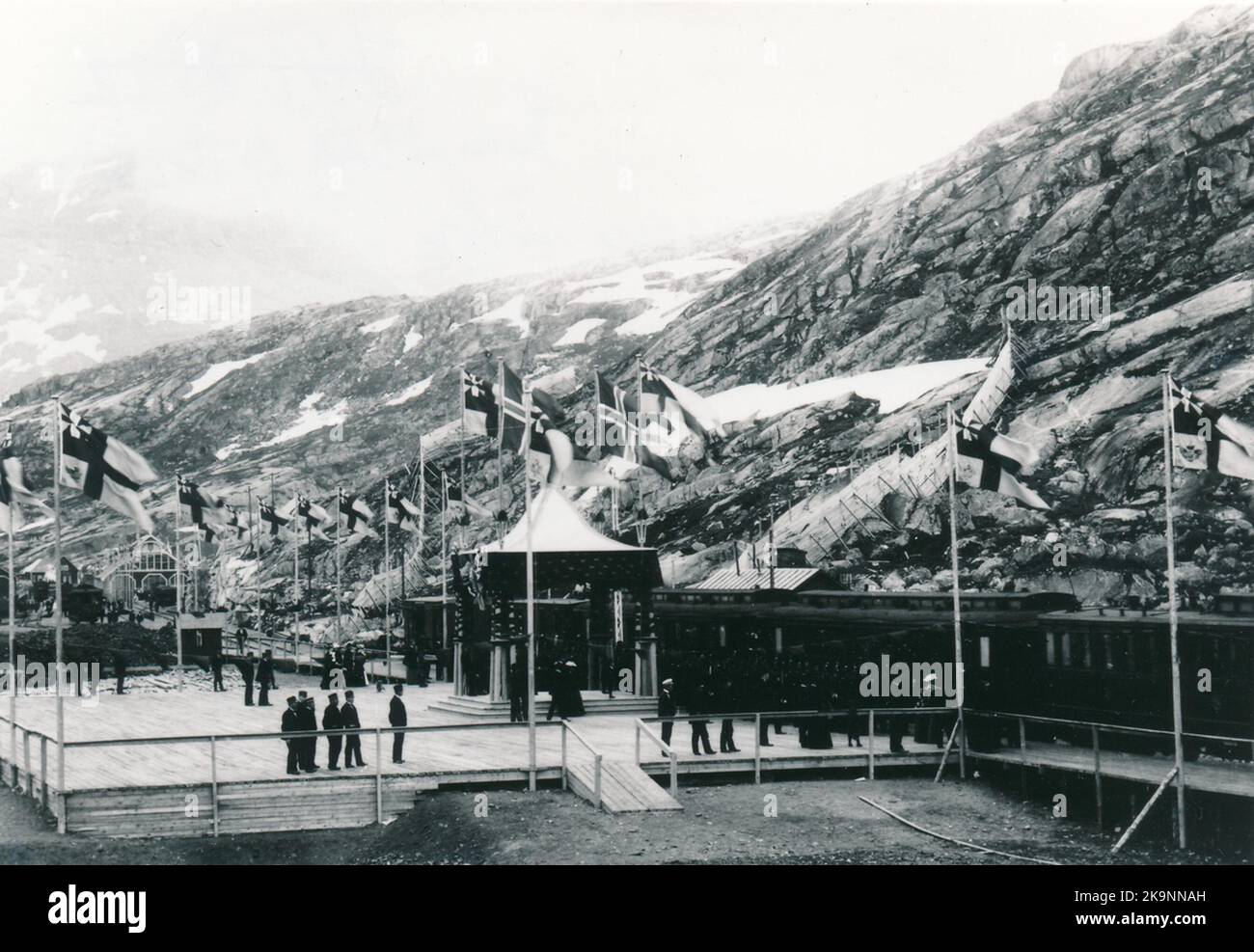 Inauguration of the national border station Stock Photo - Alamy
