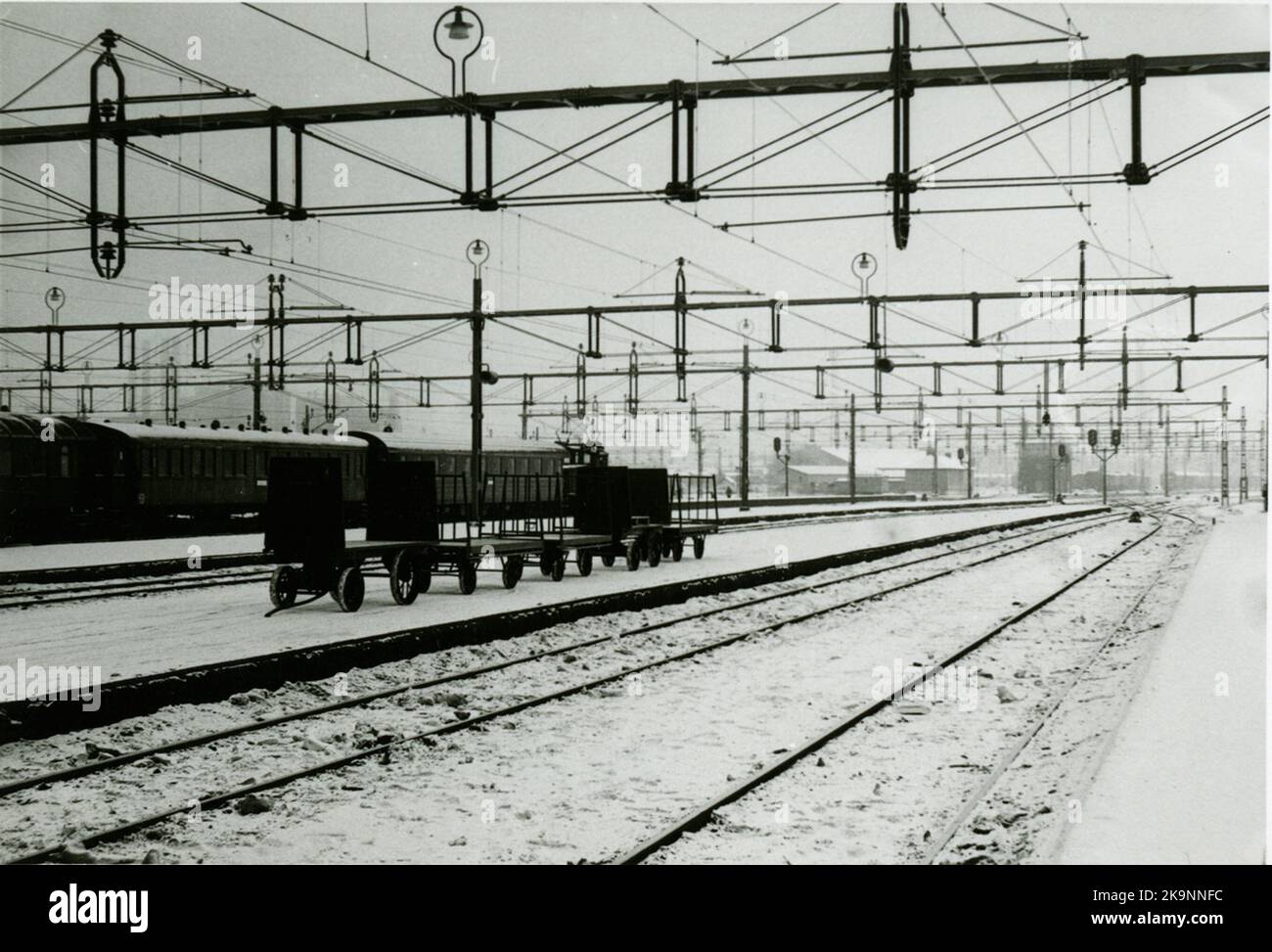 Bangården at Malmö station. Malmö Central Station. From 1856 to 1864 ...