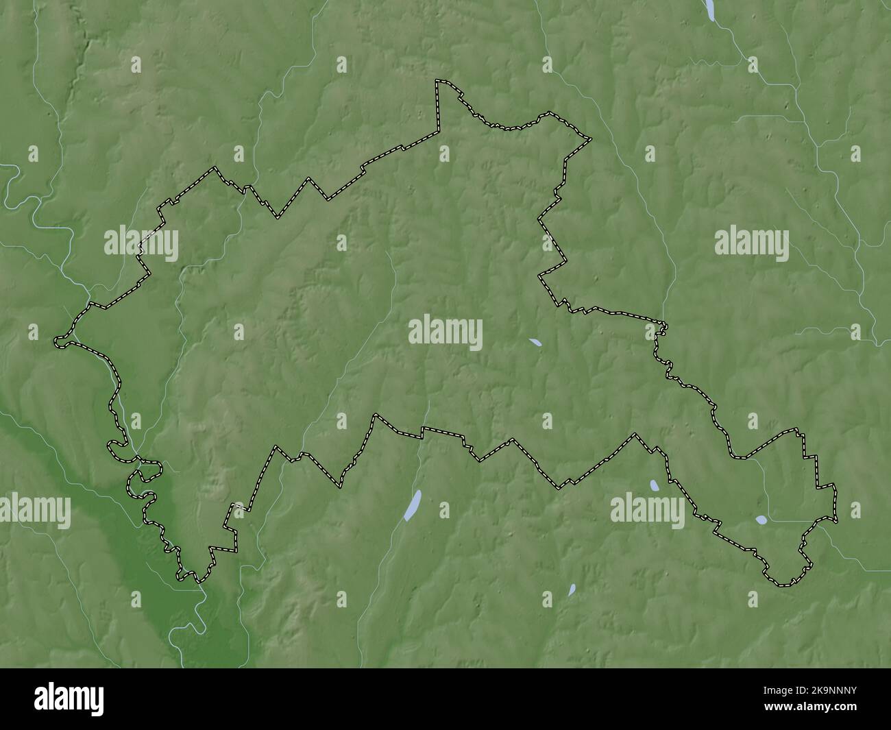 Riscani, district of Moldova. Elevation map colored in wiki style with ...