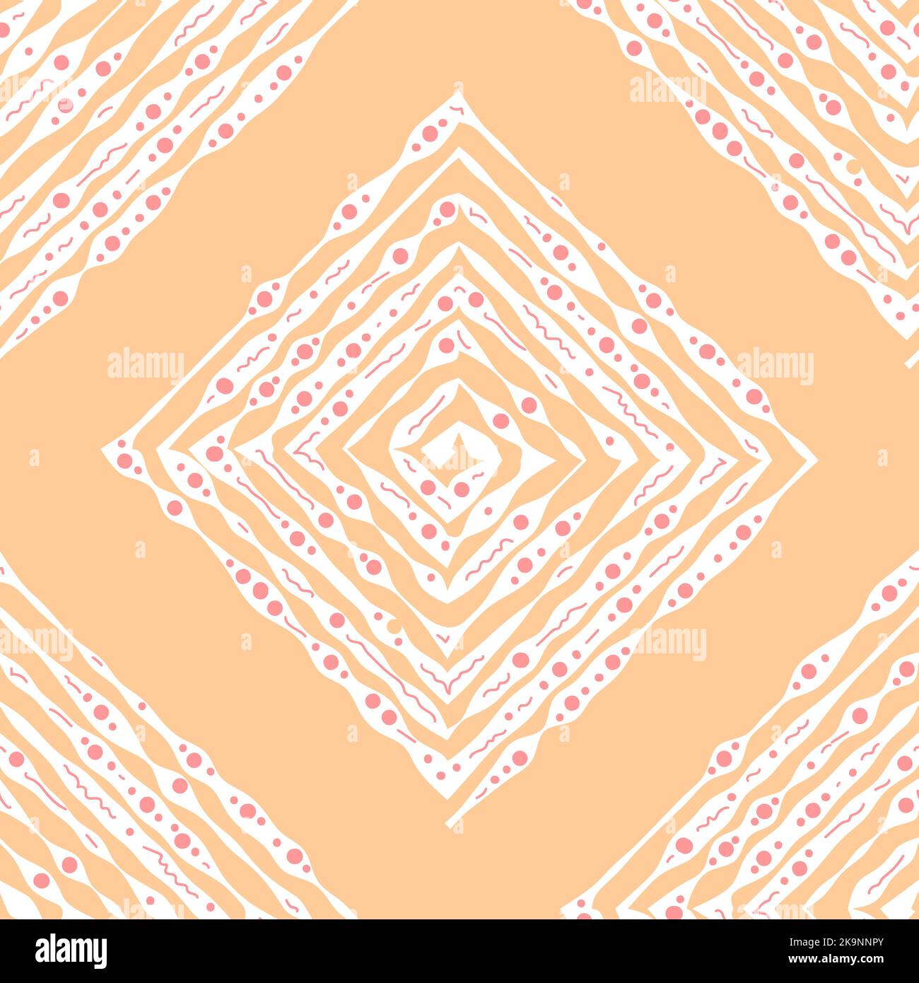 Seamless decorative pattern. Abstract stylized rhombus shapes ...