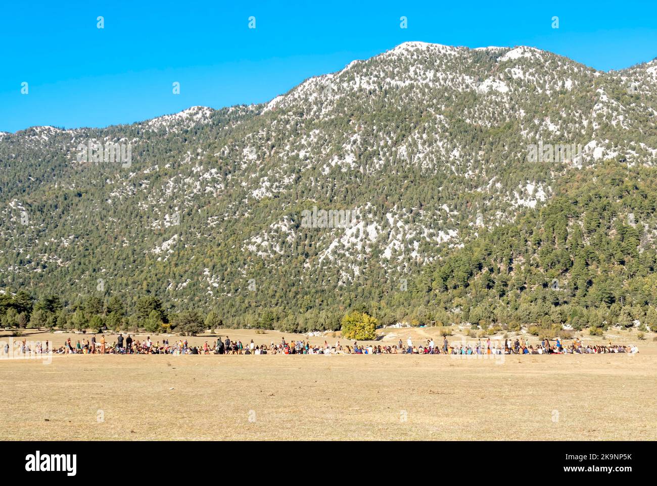 Rainbow world gathering 2022. Antalya, Turkey. Visitors from across the ...