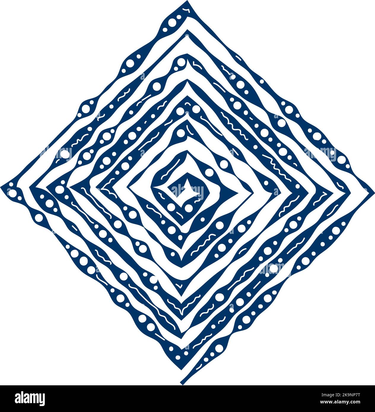 Stylized ornamental element. Rhombus shape Stock Vector Image & Art - Alamy