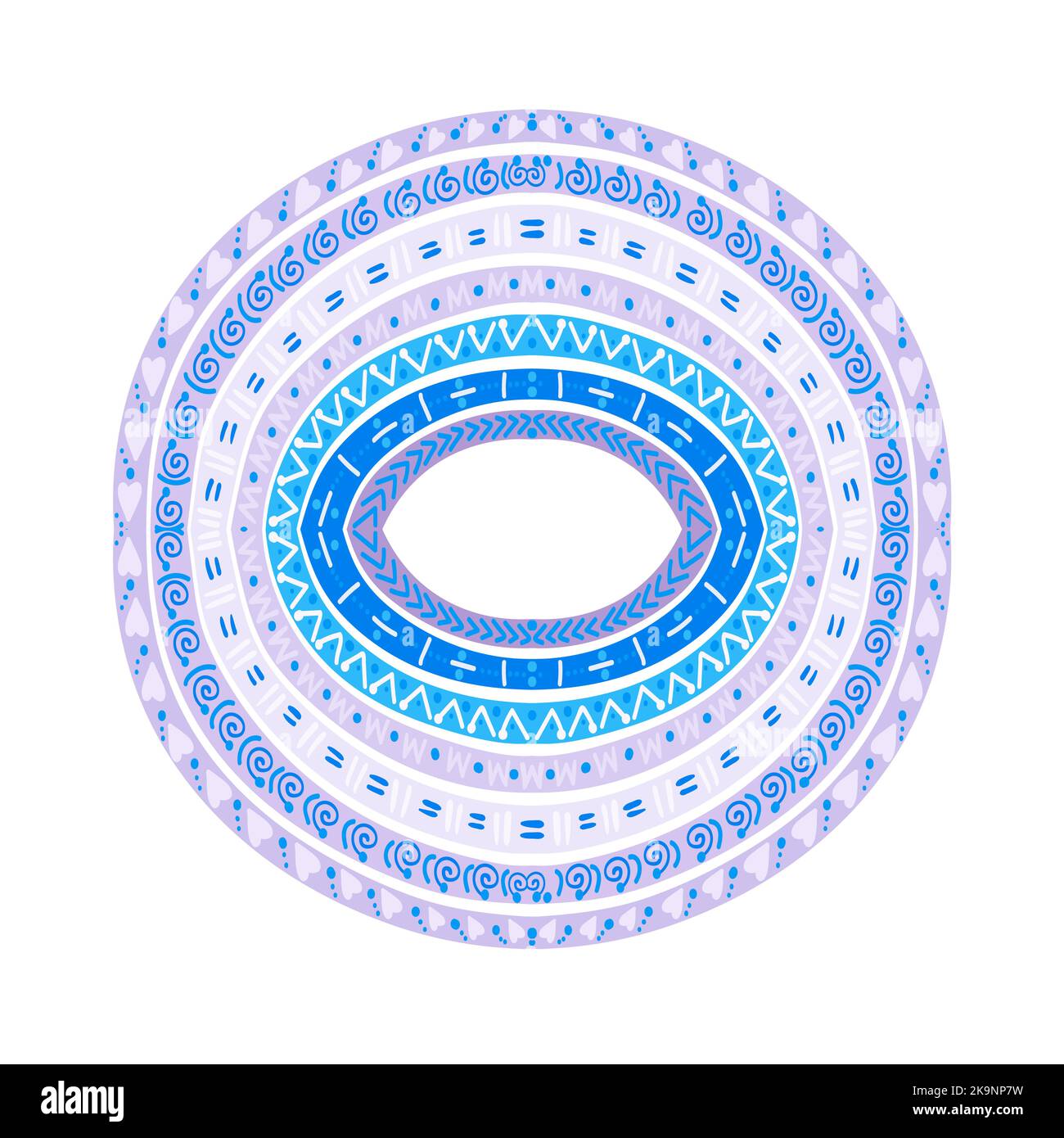 Abstract ornament in circle. DEcorative design element. Ethnic style ...