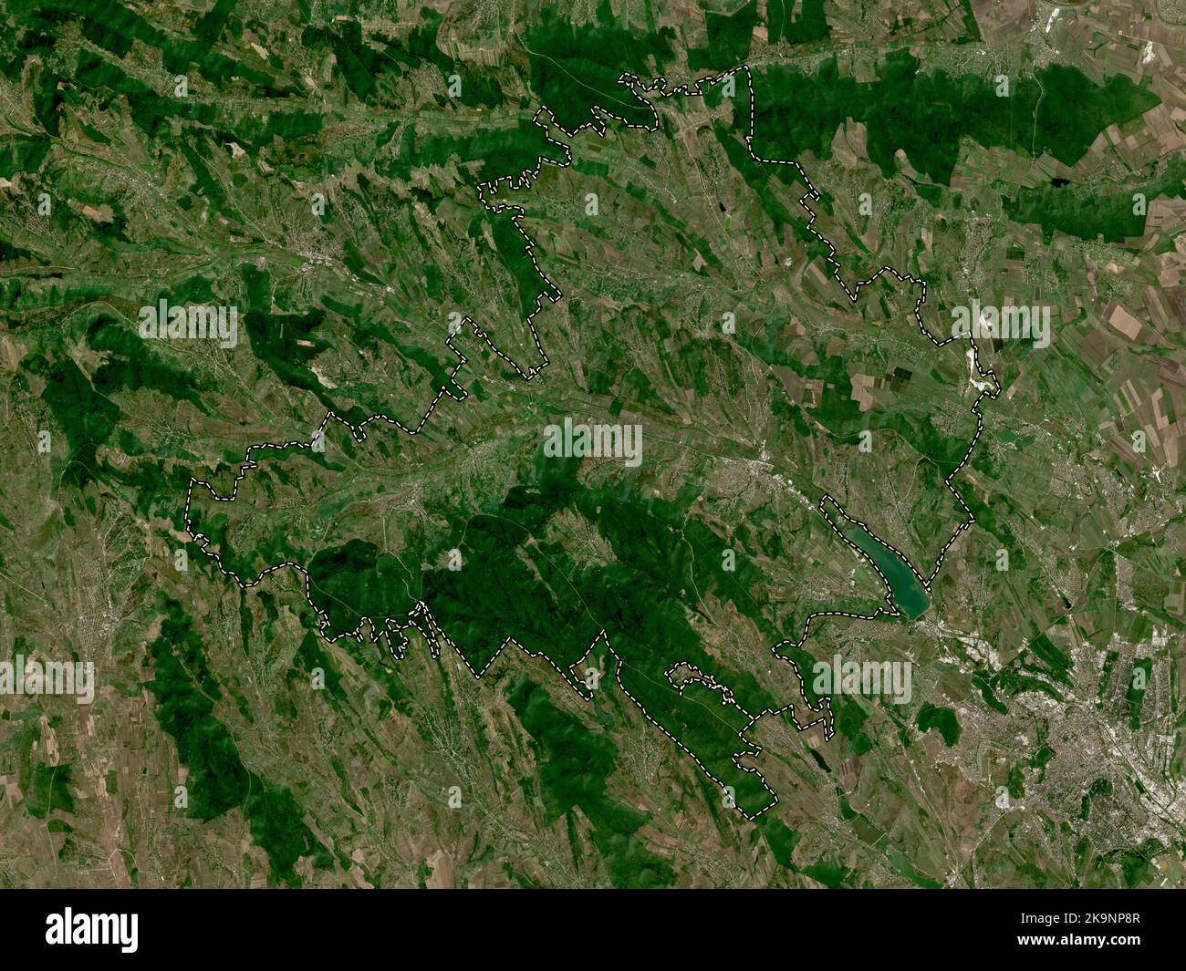 Straseni, district of Moldova. Low resolution satellite map Stock Photo ...