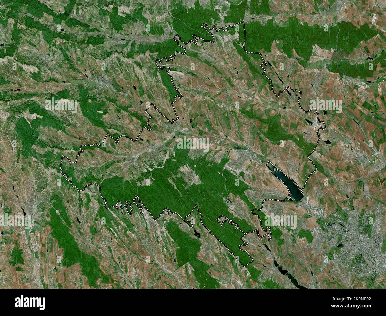 Straseni, district of Moldova. High resolution satellite map Stock ...