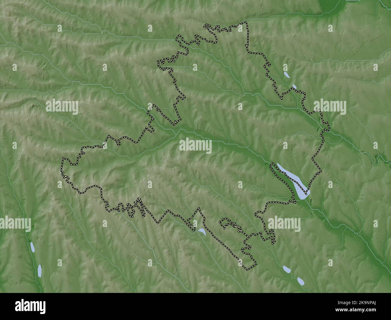 Straseni, district of Moldova. Elevation map colored in wiki style with ...