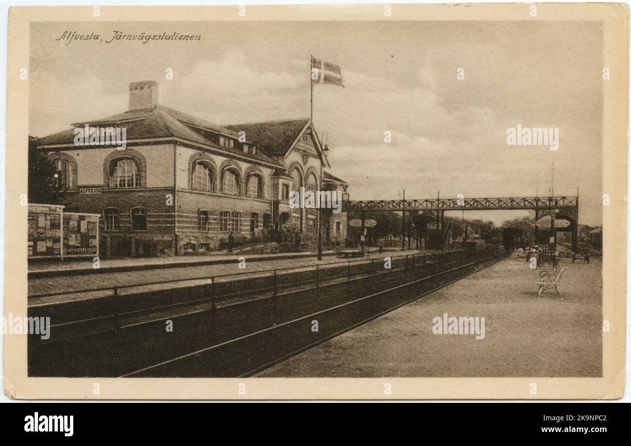 Alvesta railway station Stock Photo - Alamy