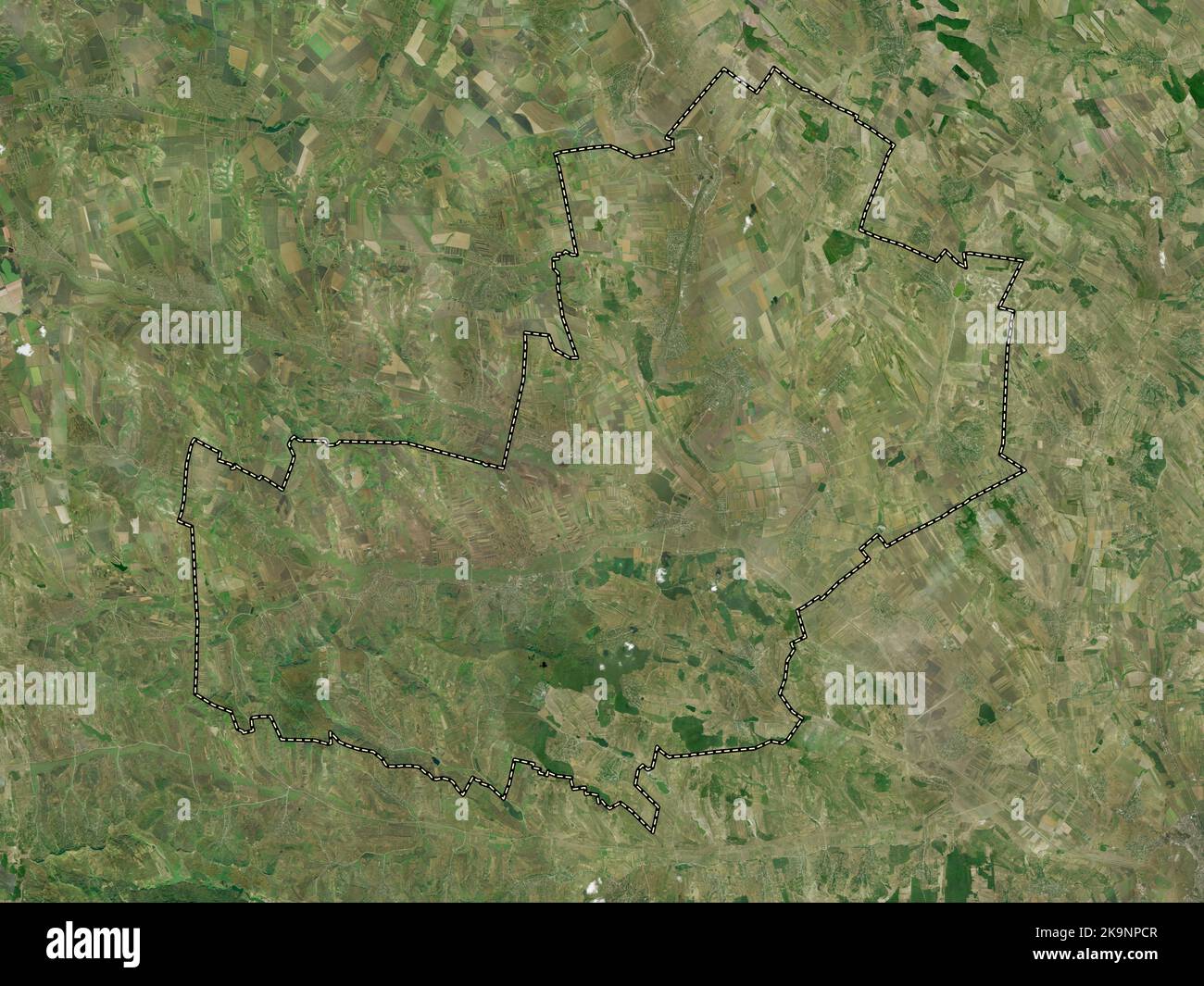 Telenesti, district of Moldova. High resolution satellite map Stock ...