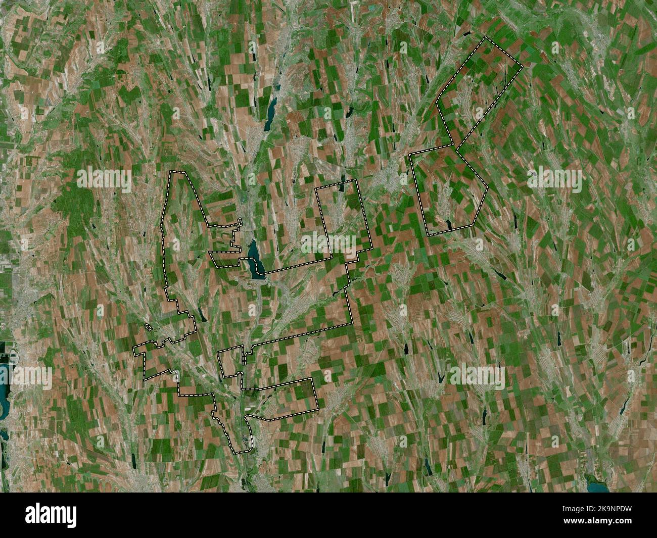 Taraclia, district of Moldova. High resolution satellite map Stock ...