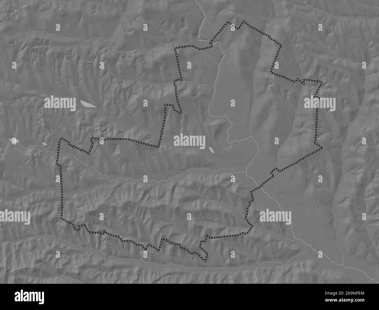Telenesti, district of Moldova. Bilevel elevation map with lakes and ...