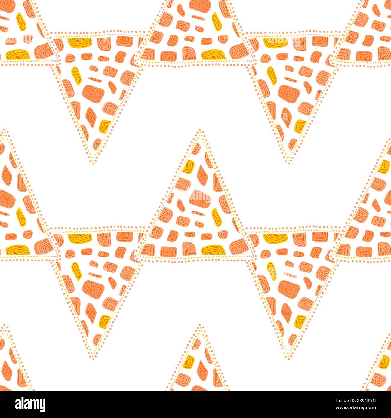 Seamless decorative background. Triangle shape pattern. Decorative ...