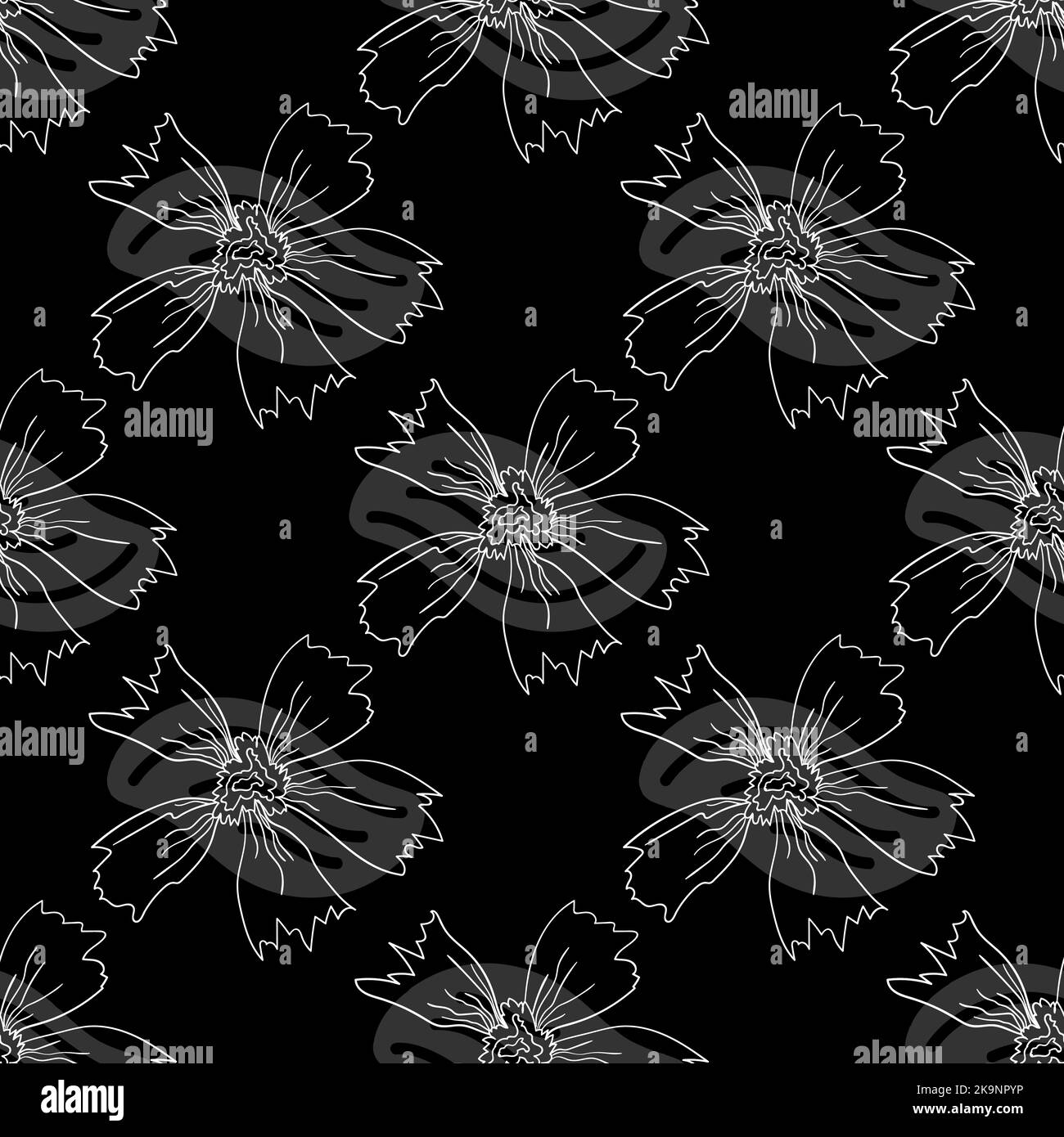 Vector seamless pattern. Abstract background with hand drawn elements ...