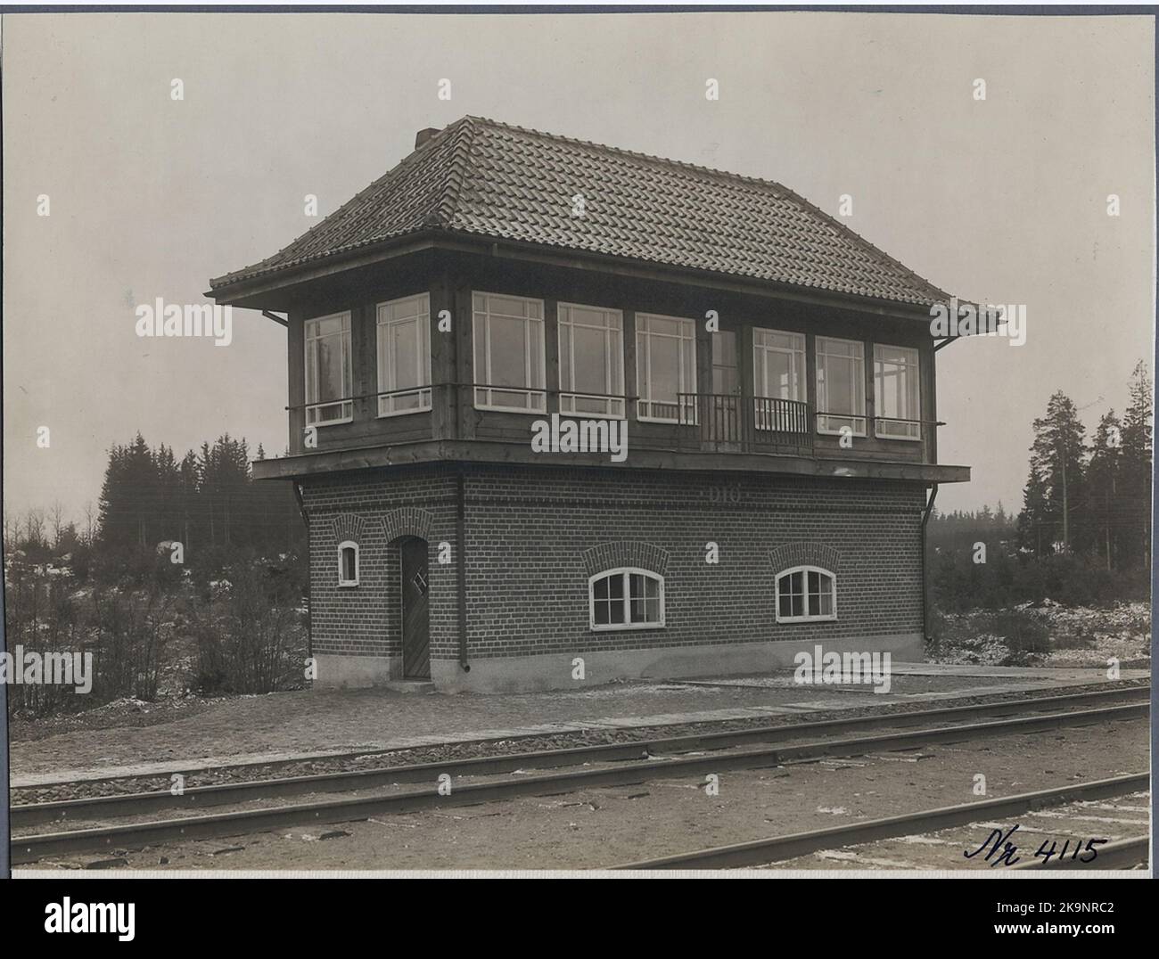 The switchgear house in Diö Stock Photo - Alamy