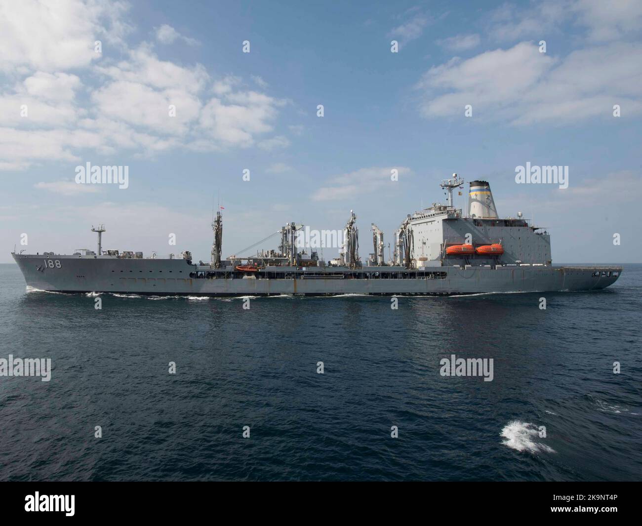 Military Sealift Command fleet replenishment oiler USNS Joshua ...