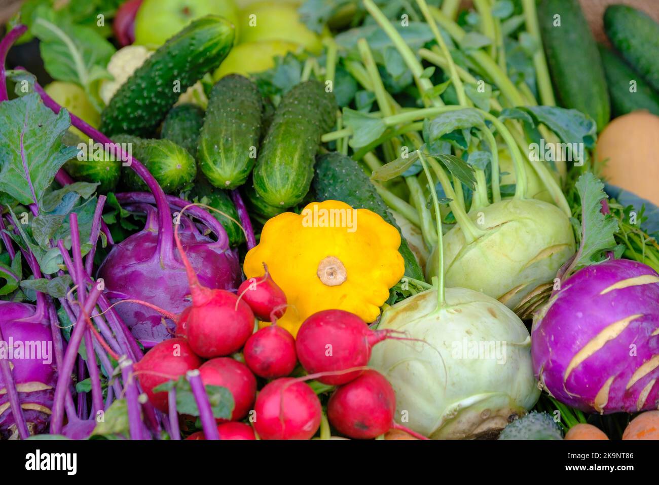Pan full various vegetables hi-res stock photography and images - Alamy
