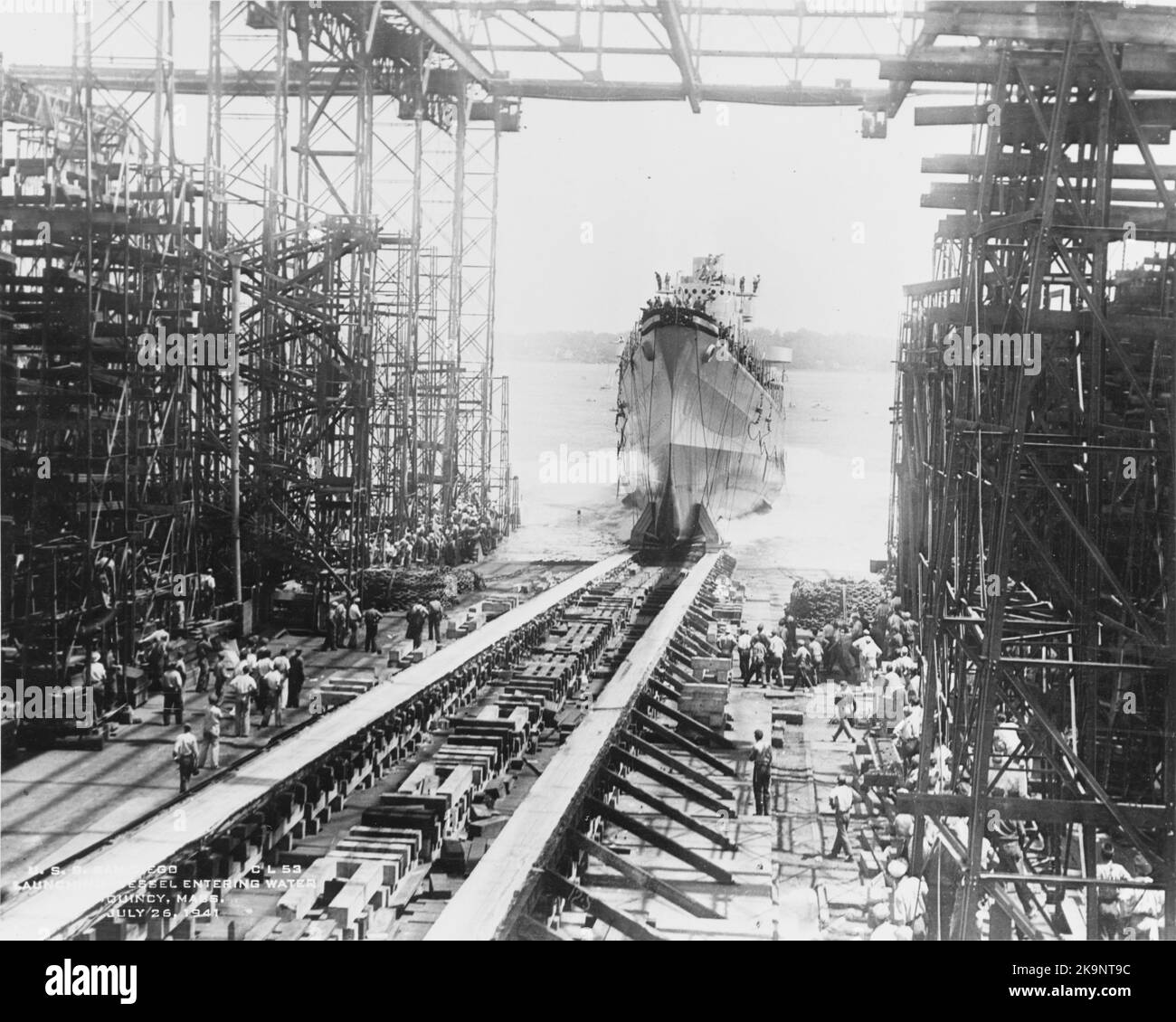 Launching of San Diego on 26 July 1941, USS San Diego (CL-53) was an ...