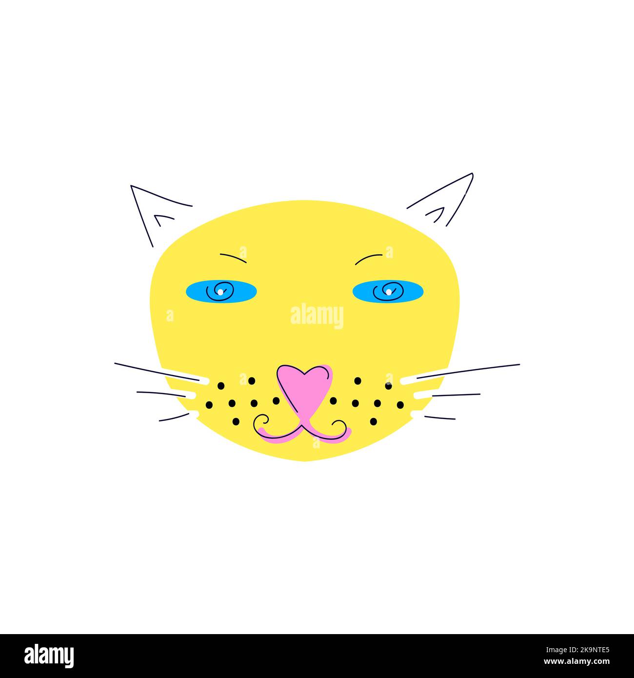 Funny cat vector illustration in cartoon style Stock Vector Image & Art ...