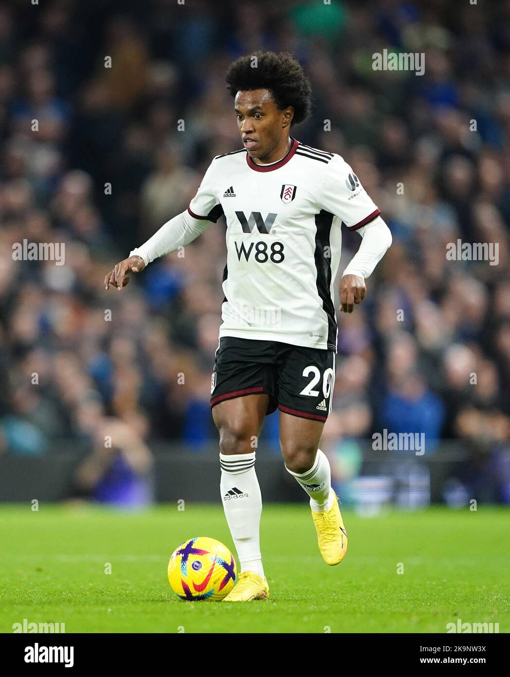 Fulham's Willian during the Premier League match at Craven Cottage ...