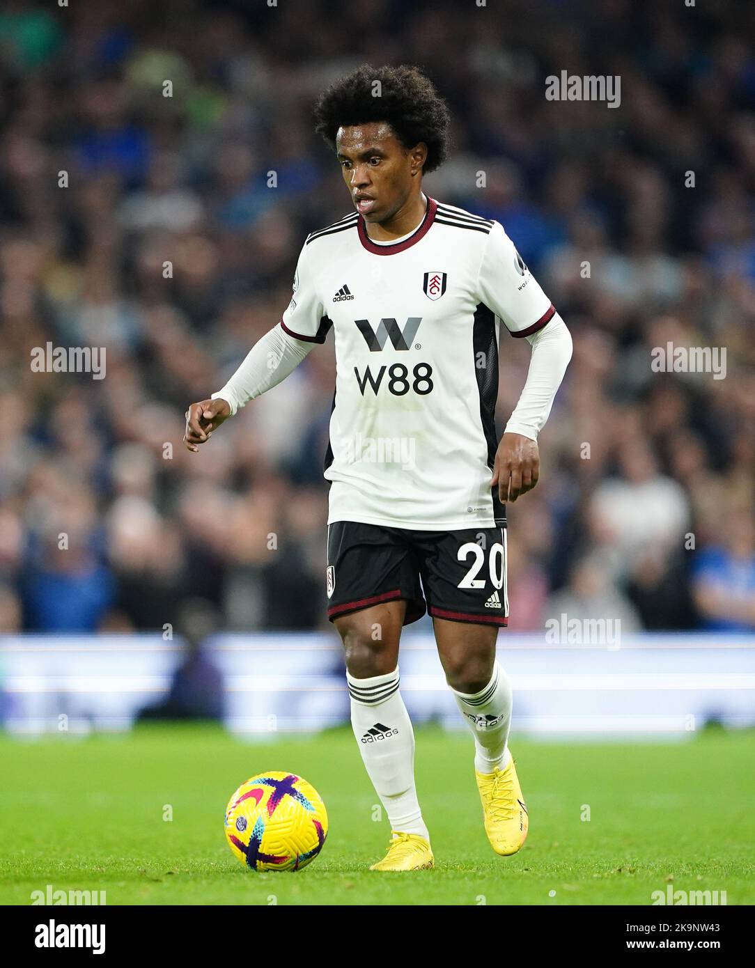 Fulham's Willian during the Premier League match at Craven Cottage ...