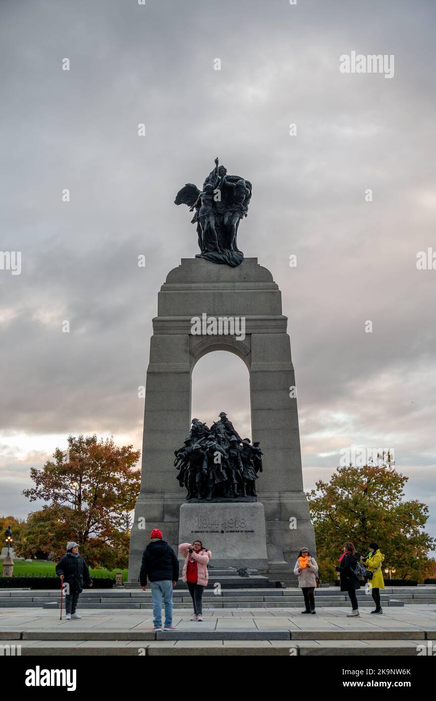 Ottawa, Ontario - October 18, 2022: The National War Memorial in Ottawa ...