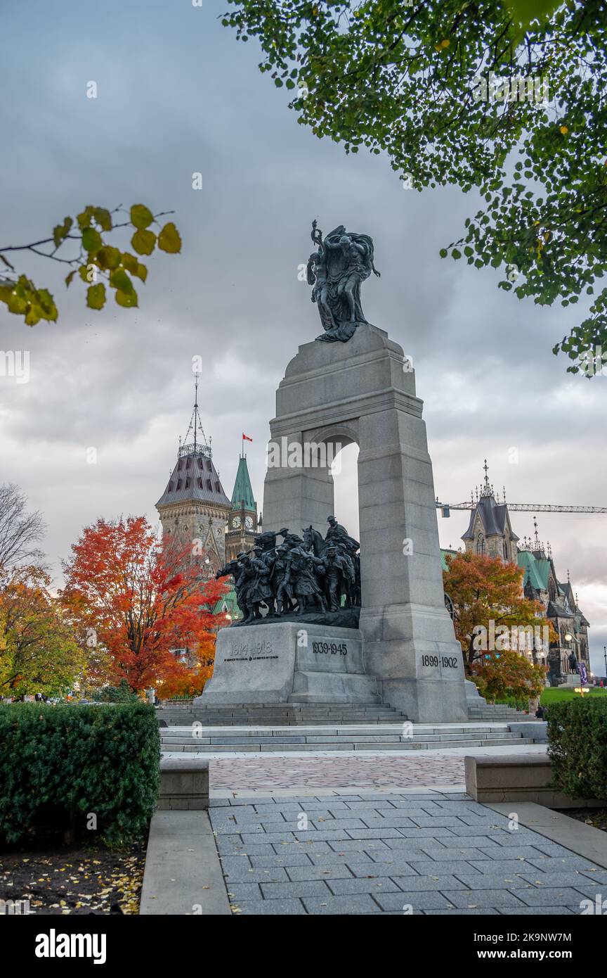 Ottawa, Ontario - October 18, 2022: The National War Memorial in Ottawa ...