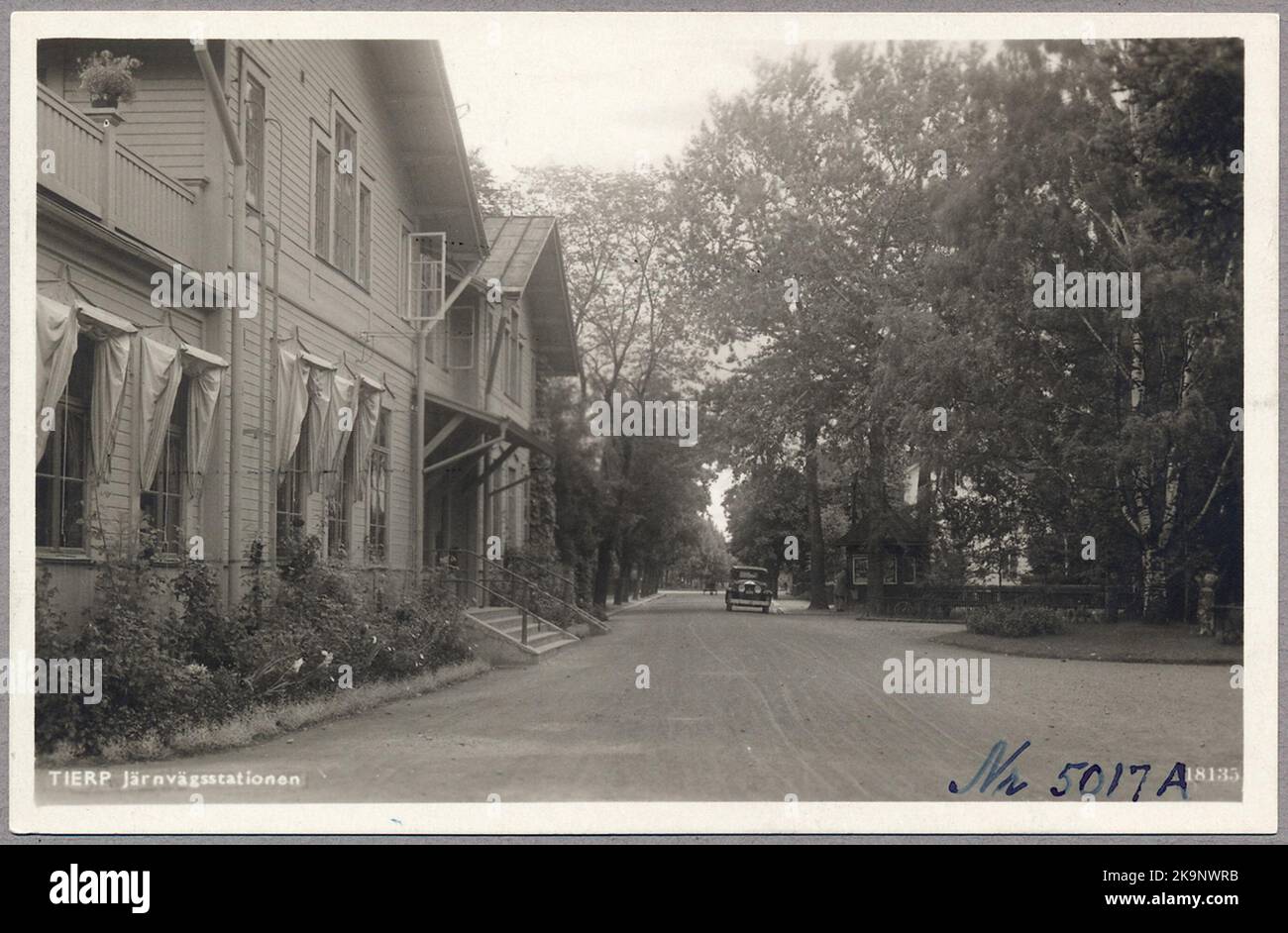 Tierp station house, street side Stock Photo - Alamy