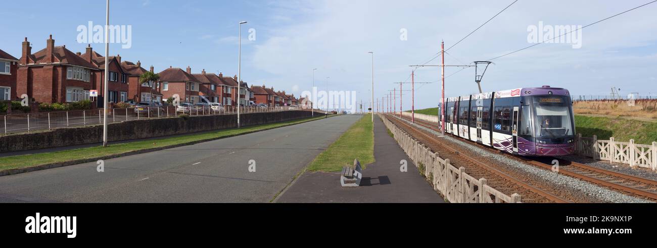 Queens Promenade, Bispham Blackpool and Fleetwood Bombardier flexity ...