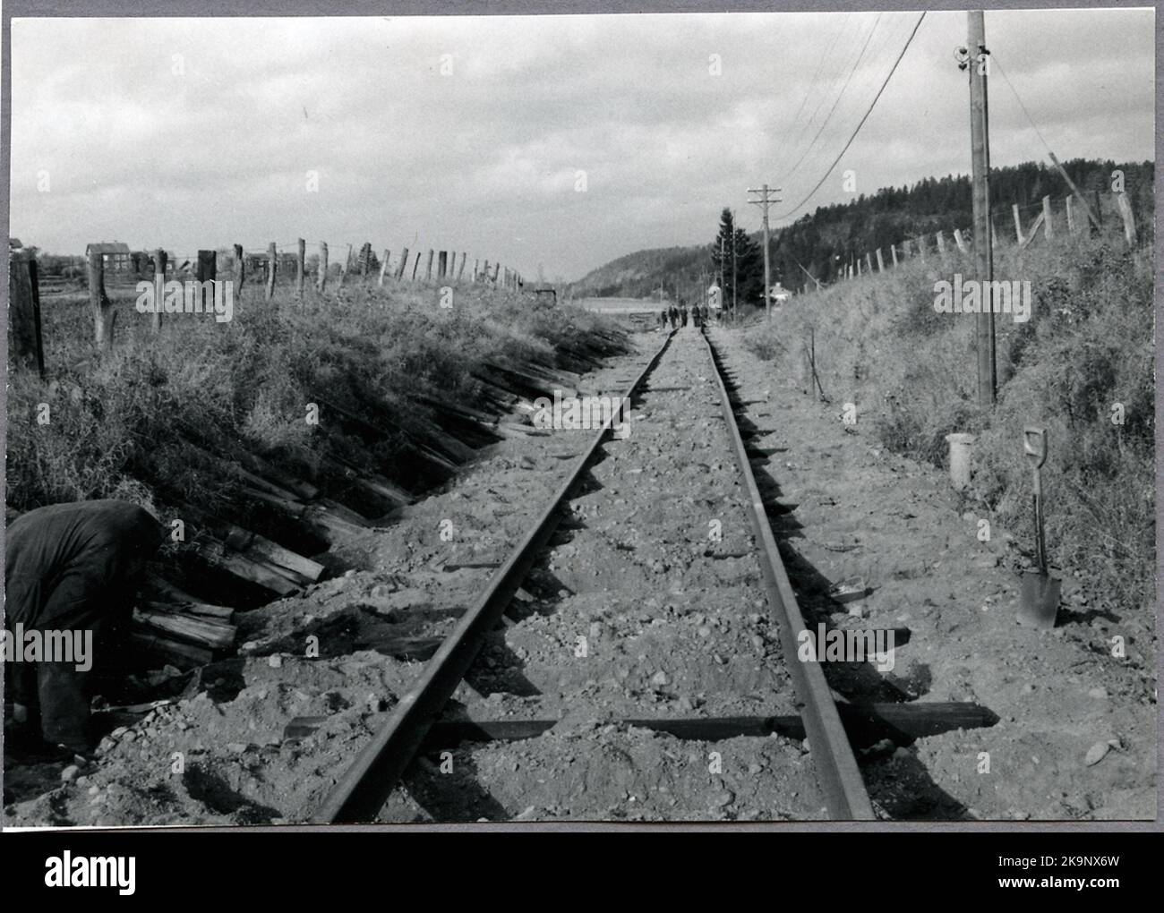 On the line between Nelhammar and Falerum Stock Photo - Alamy