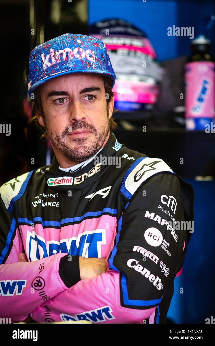 Fernando Alonso (ESP) Alpine F1 Team. 29.10.2022. Formula 1 World ...