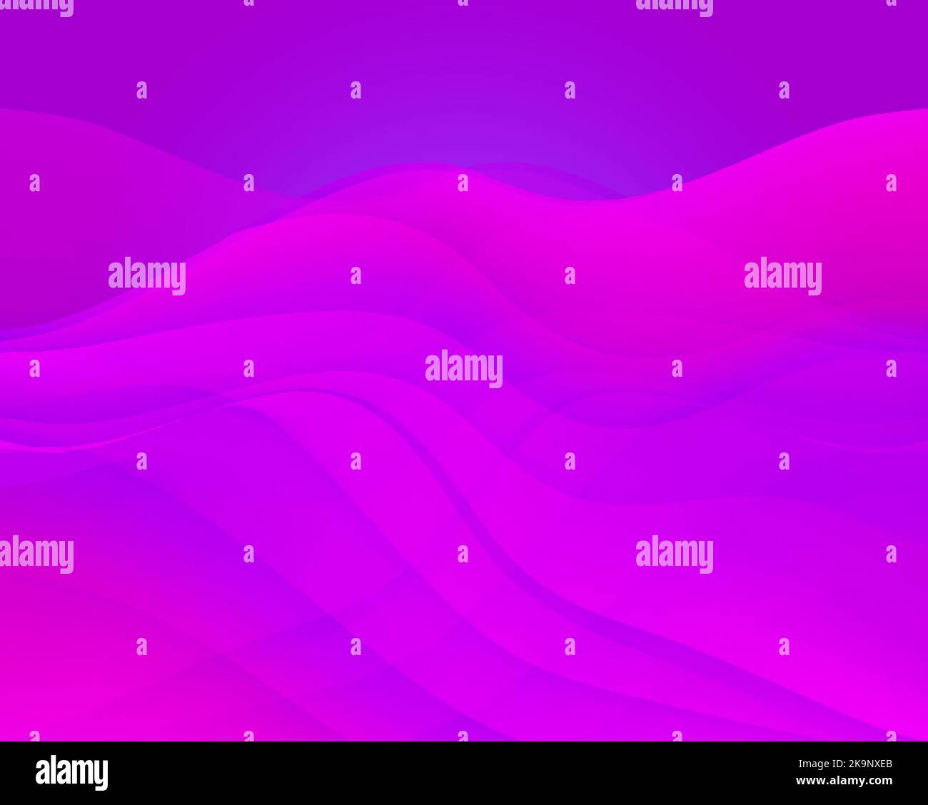 Abstract wavy purple background. Colorful glow gradient surface for ...