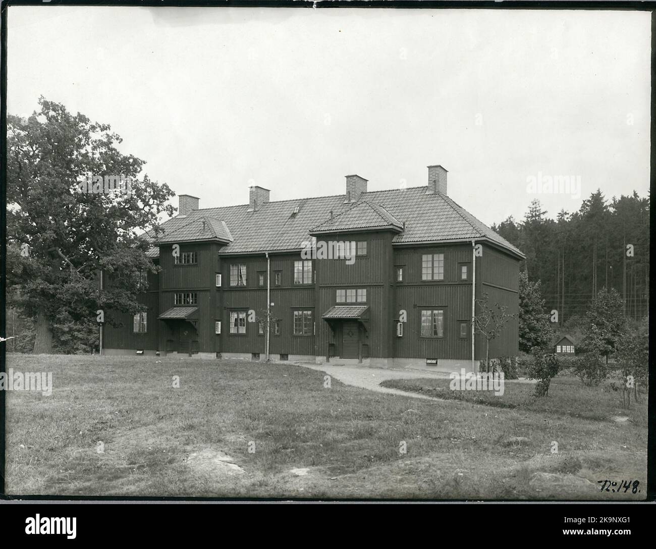 Bostain house in Värtan, Stockholm Stock Photo - Alamy