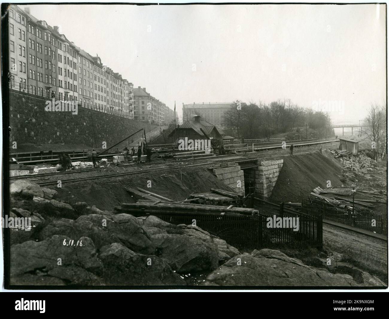 Rebuilding of Karlberg Stock Photo - Alamy