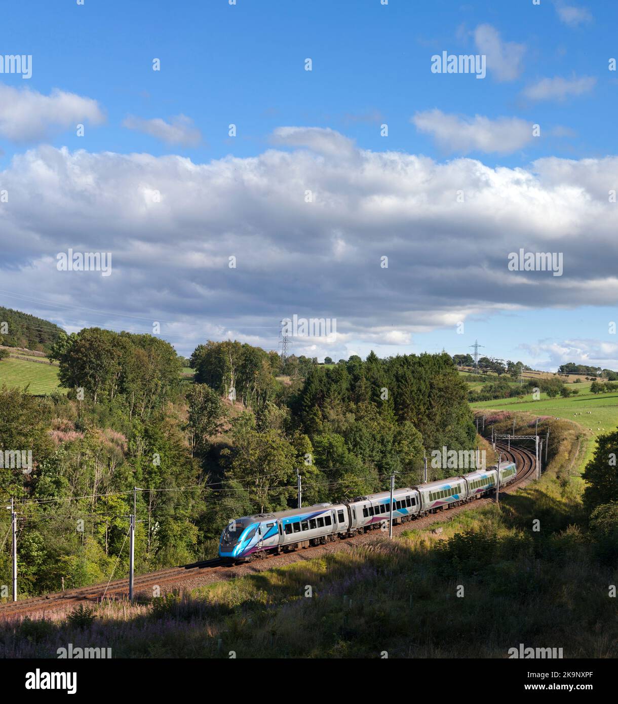 First Transpennine Express CAF class 397 Nova 2 electric train on the ...