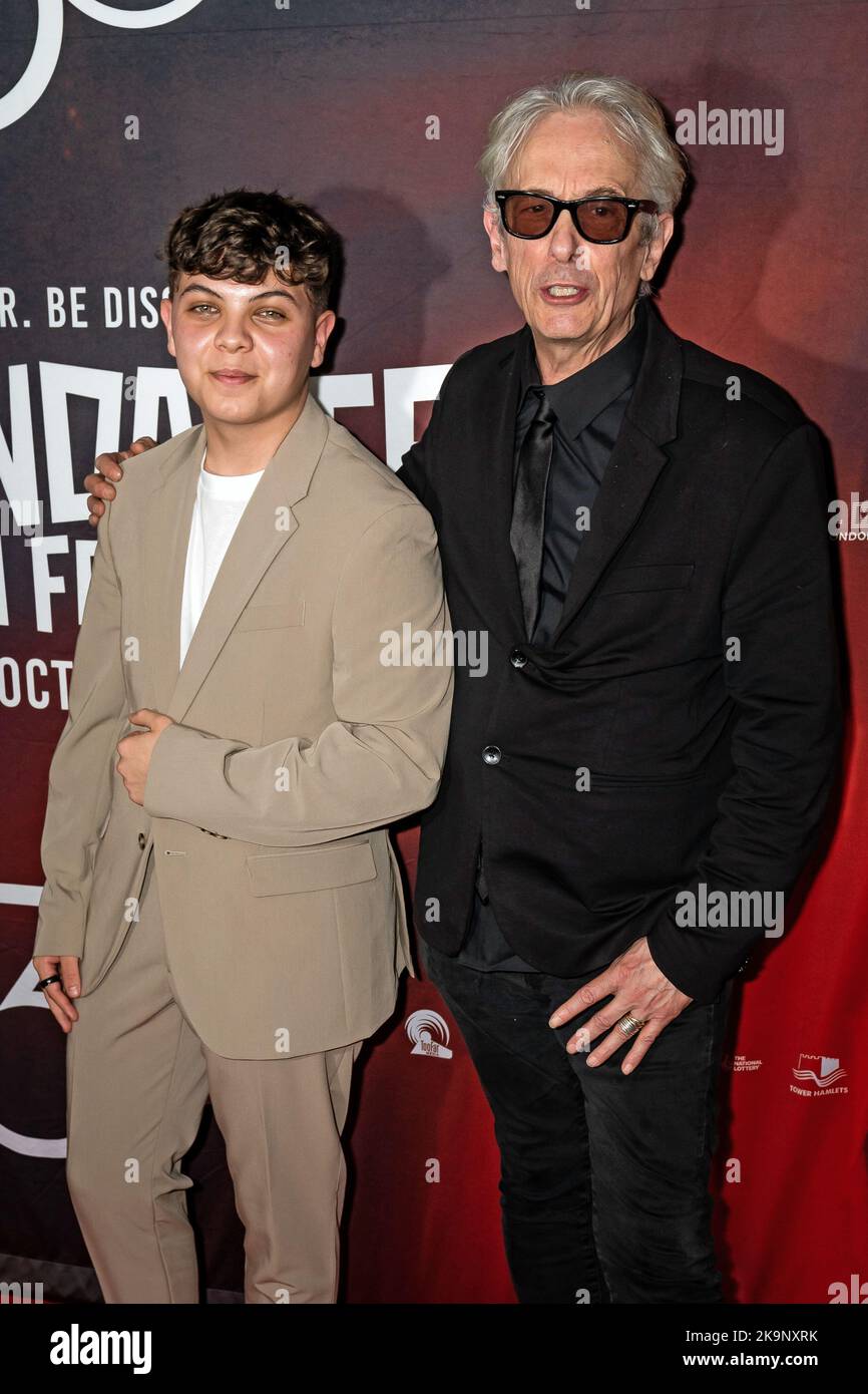 Luca Hogan and Elliot Grove attending the world premiere of A Bit of ...
